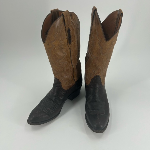 Lucchese | Shoes | Lucchese 200 Brown Cowboy Boots Size 9 Ee | Poshmark